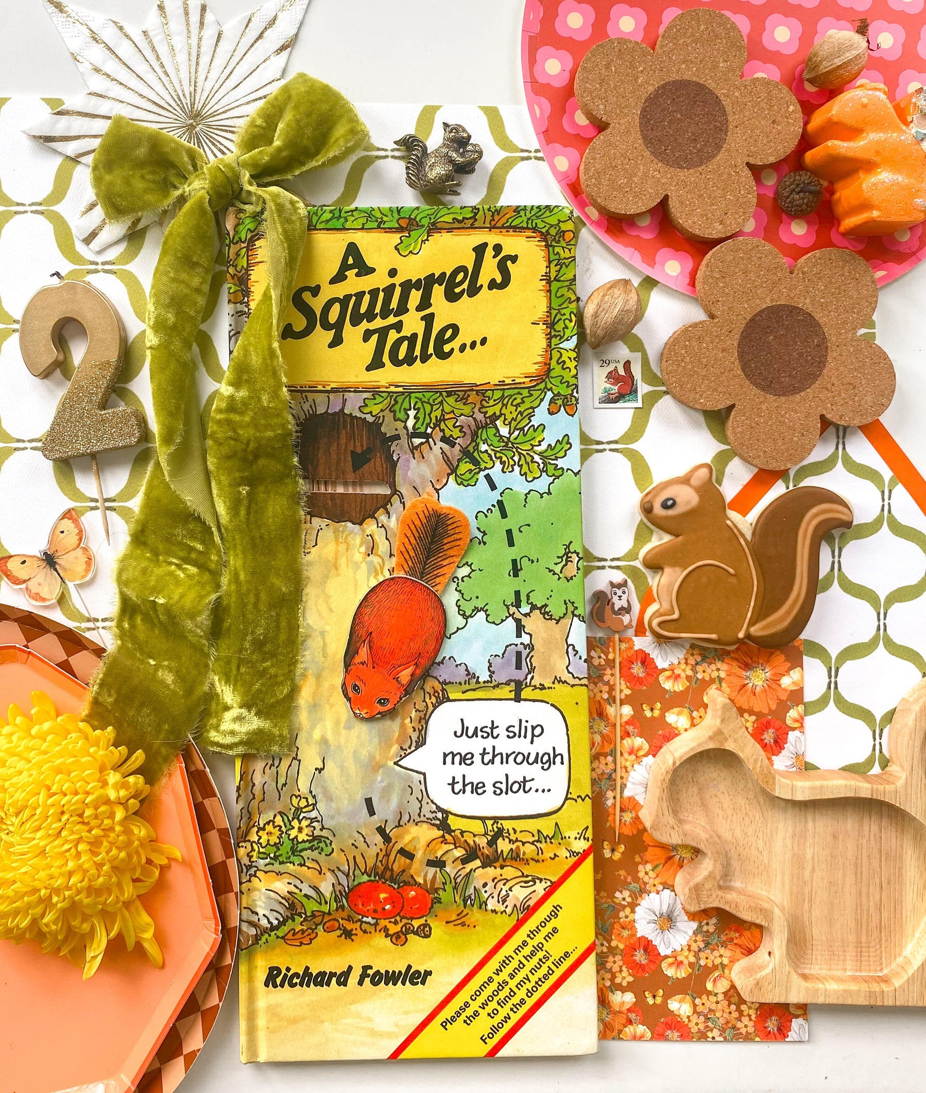 Retro 70s "A Squirrel's Tale" Birthday Party Inspiration and Party ...