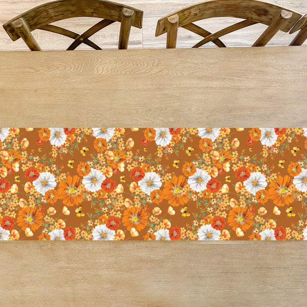 Retro Fall Floral Table Runner – Cami Monet