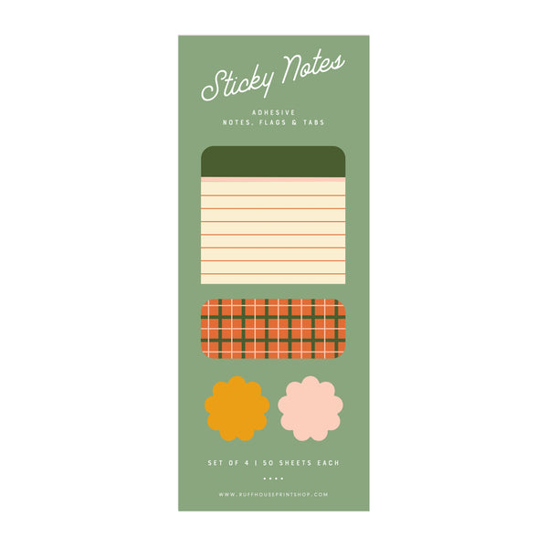 Plaid Sticky Note Set - Page Flags and Tabs – Cami Monet