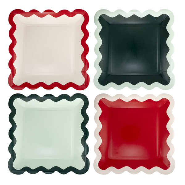 Classic Christmas Ric Rac Plate Set – Cami Monet