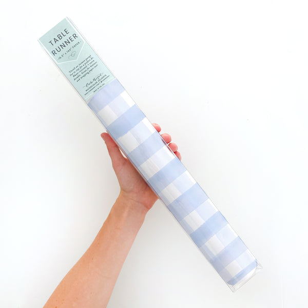 Blue Gingham Table Runner – Cami Monet