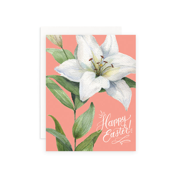 Happy Easter Lily Greeting Card – Cami Monet