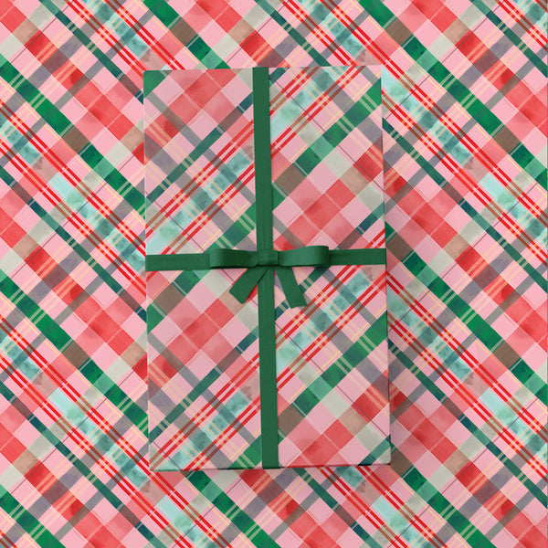 Merry Plaid Wrapping Paper – Cami Monet