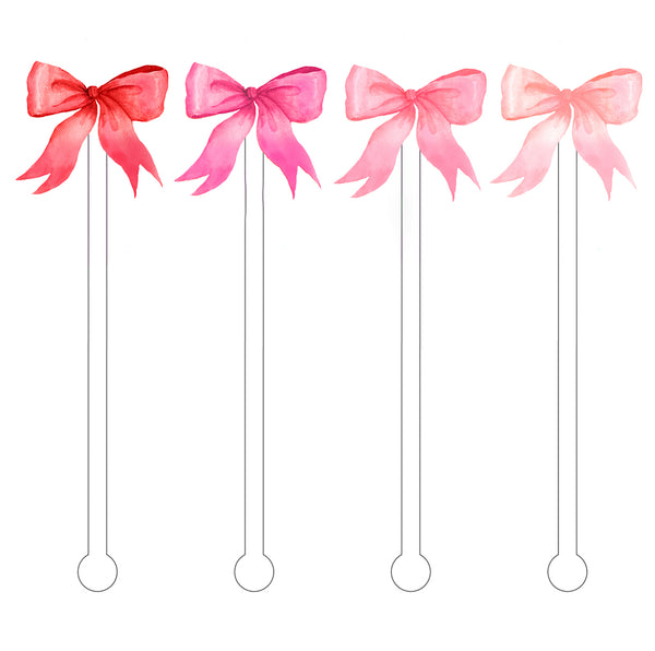 Ombre Pink Bows Stir Sticks – Cami Monet