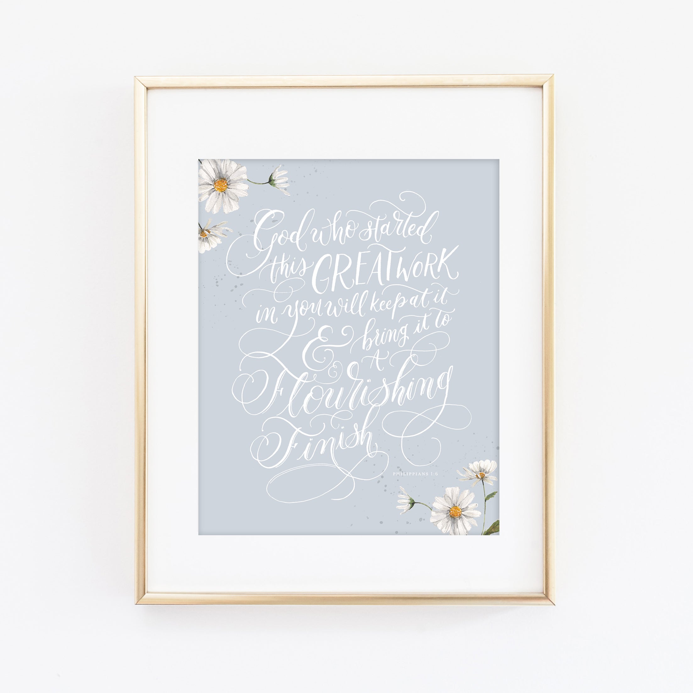 Flourishing Finish (Philippians 1:6) Art Print – Cami Monet