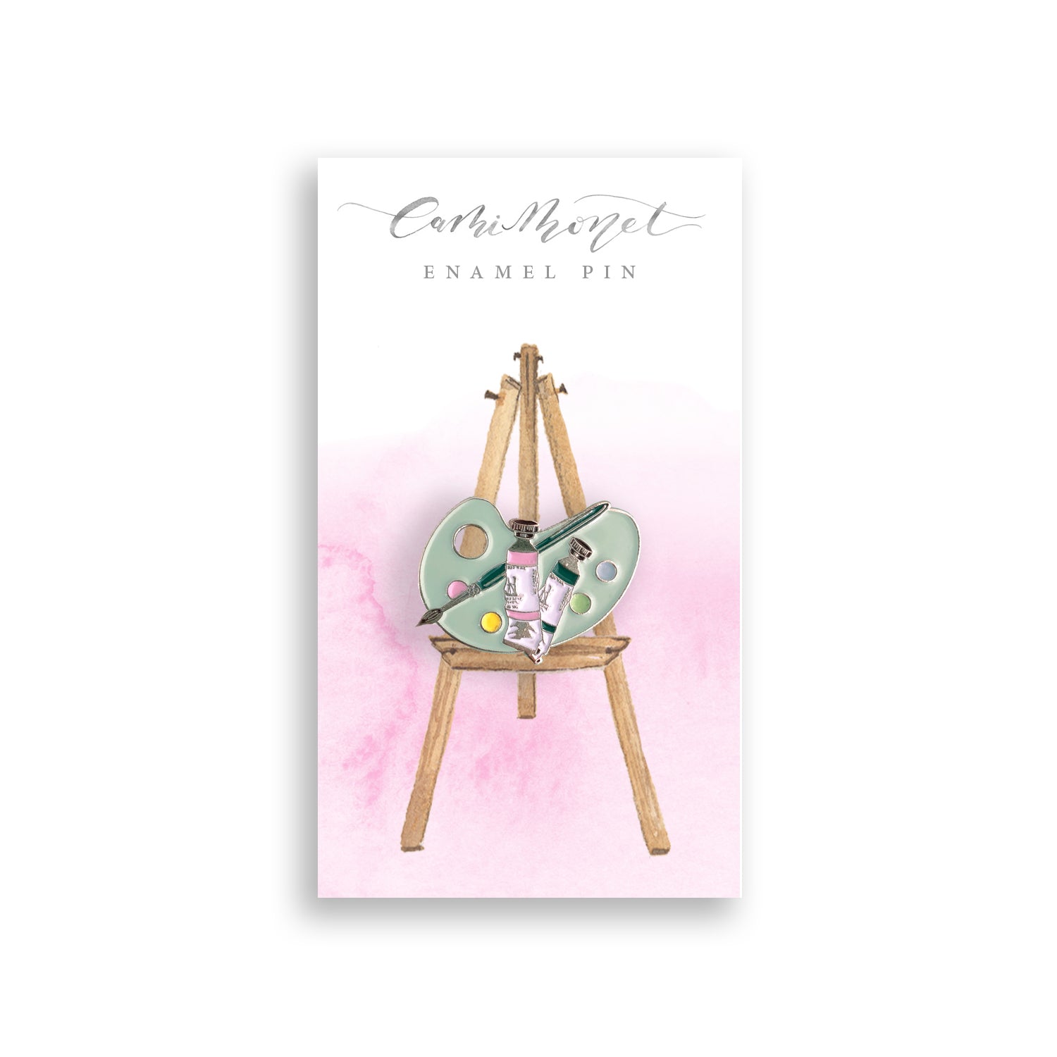 Artist Palette Enamel Pin | Enamel Pin for Watercolor Artists ...