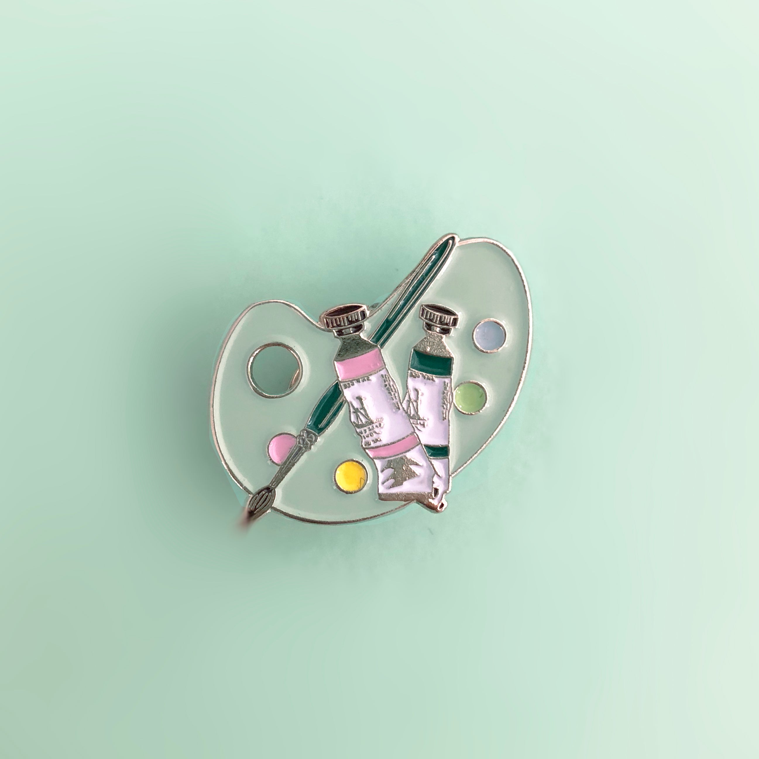 Artist Palette Enamel Pin | Enamel Pin for Watercolor Artists ...