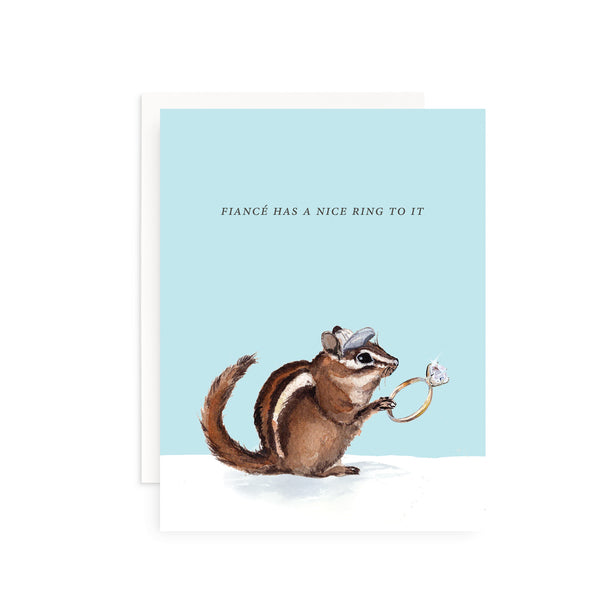 Fiance Has a Nice Ring To It Greeting Card – Cami Monet