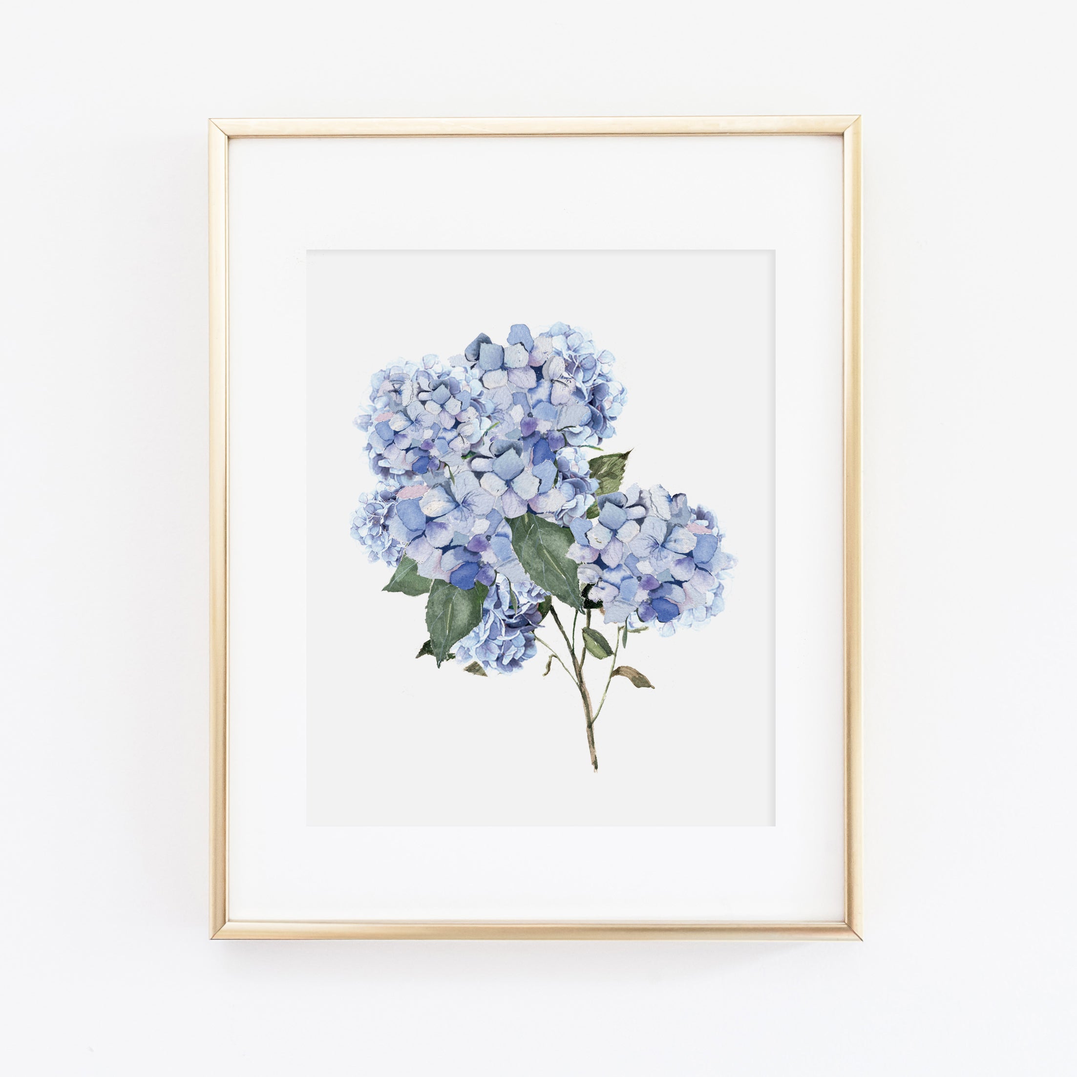 Blue Hydrangea Art Print – Cami Monet